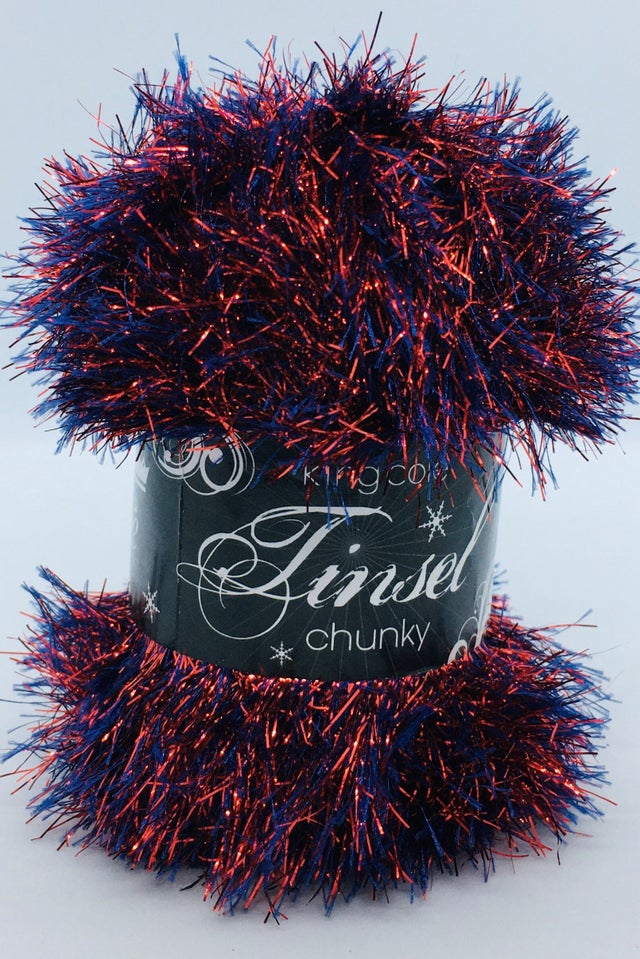 King Cole Yarn King Cole Tinsel Chunky 50g - 3222 Flame - Shirley Wools ...