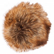 Fake Fur Pom Pom 10cm Brown-Cinnamon | Pack Lane Wool