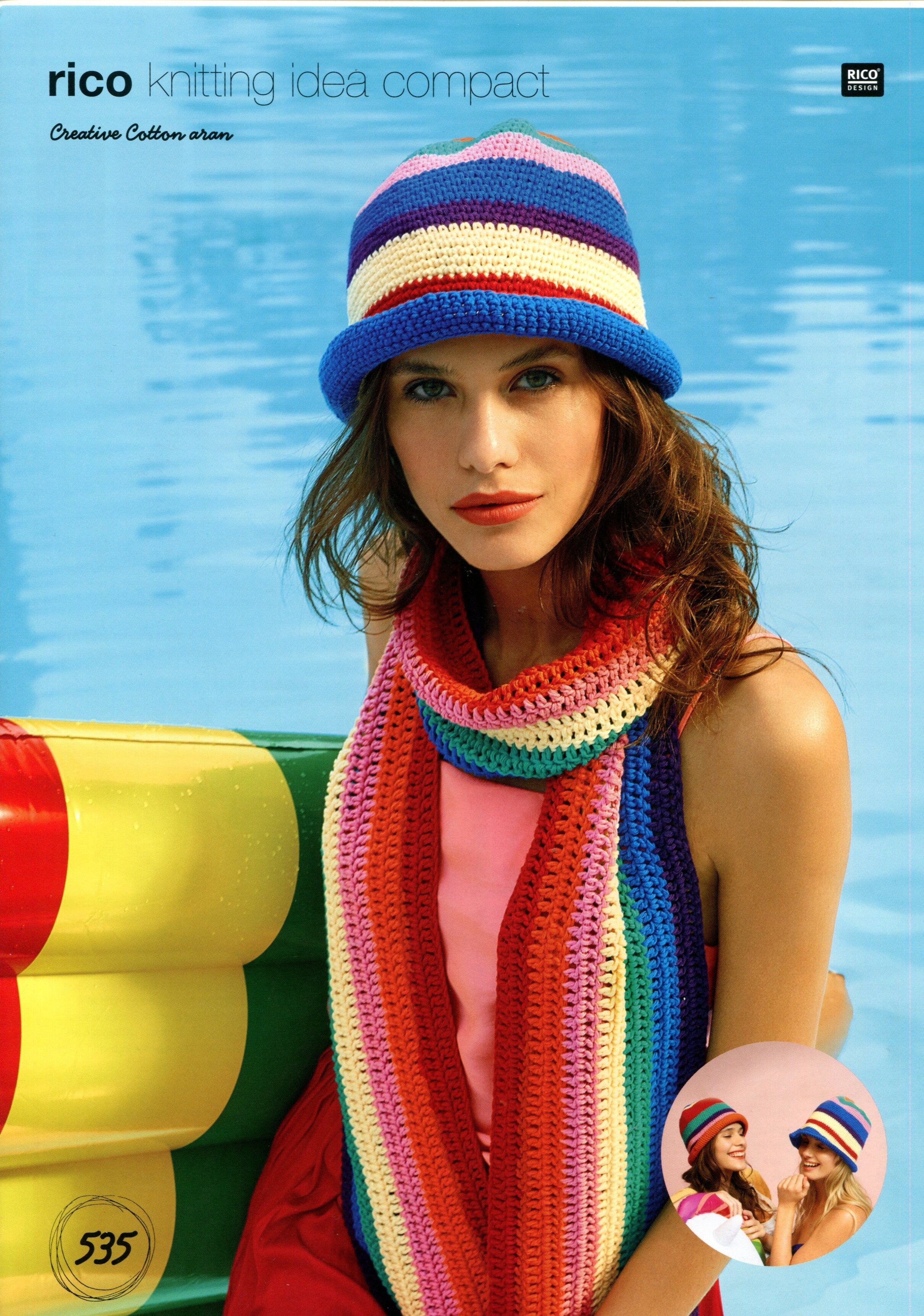 Rico Knitting Idea Compact 535 Crochet Scarf and Hats in Creative ...